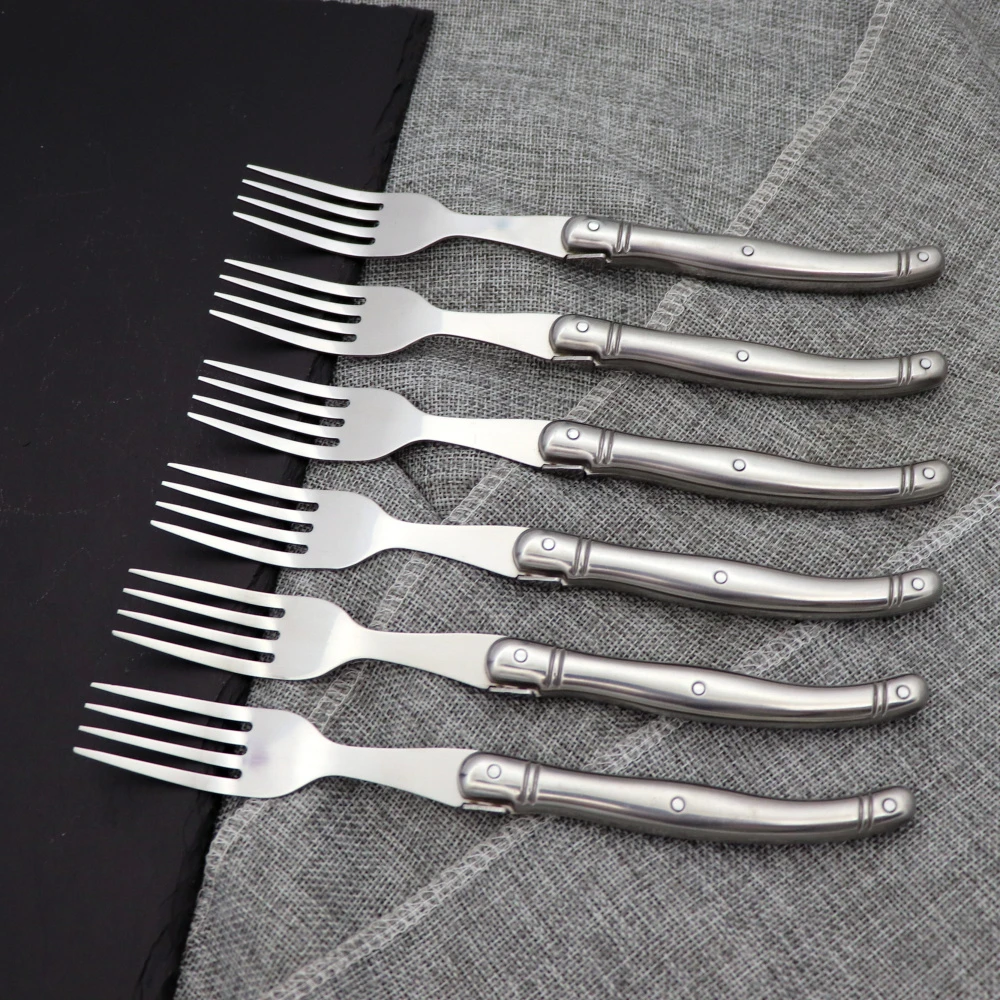 Stainless Steel Tableware Cutlery Set | Stainless Steel Steak Forks Set - 6pcs - Aliexpress