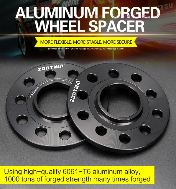 Universal Wheel Spacers 5x108 PCD - 3mm/5mm/8mm/10mm Aluminum Adapters ...