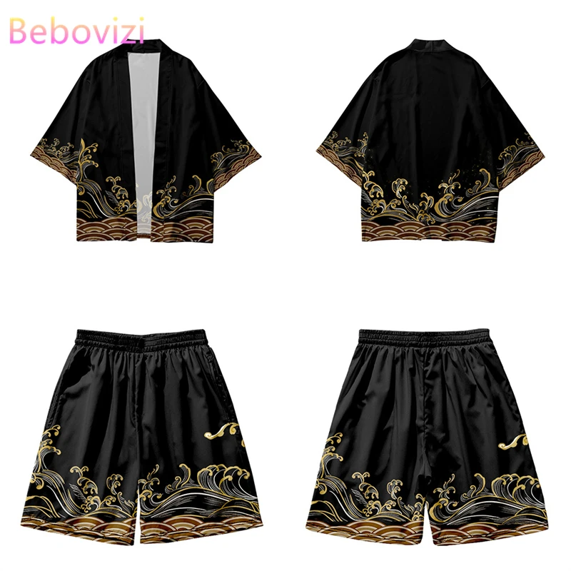 Hot Sale Two-piece Suit Japanese Cardigan Women Men Cosplay Yukata ...