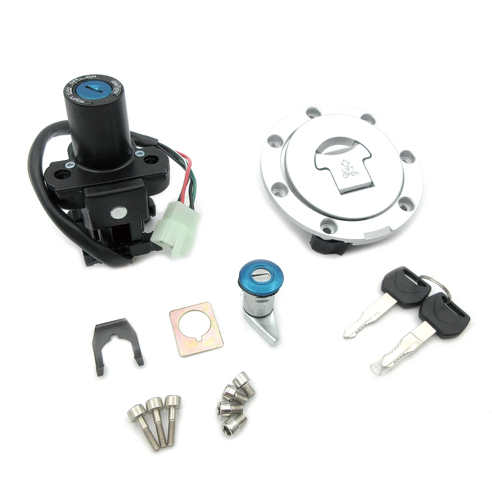 Motorcycle-Ignition-Switch-Locks-Gas-Fuel-Petrol-Tank-Cap-Cover-Set-For ...