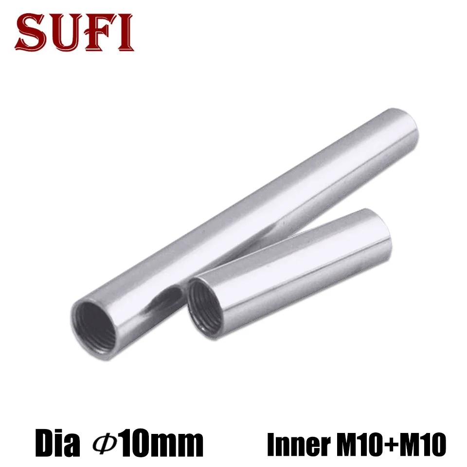 2Pcs-M10-Female-Thread-Electroplated-Metal-Hollow-Iron-Pipe-Dia11-5mm ...