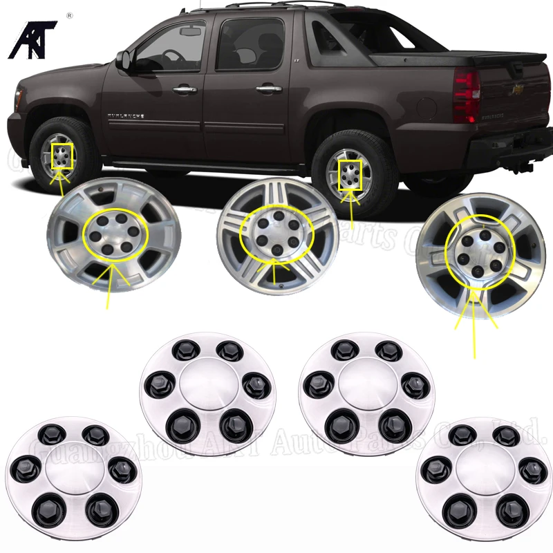4x-7-8in-198mm-Wheel-Center-Cap-for-Silverado-1500-Tahoe-Suburban ...