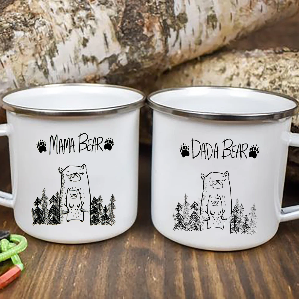 Enamel Coffee Mugs | Fathers Day Gifts | Enamel Cocoa Cups | Mama Bear ...