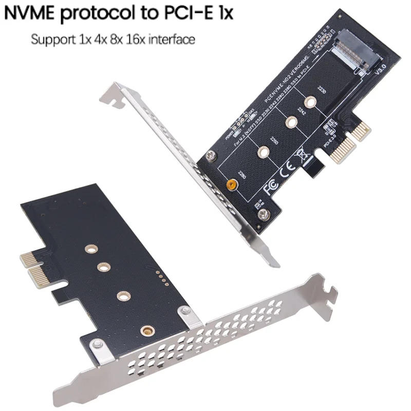 M.2 PCIE X1 데스크탑 확장 카드 M2 하드 디스크 NVME 프로토콜 전송 SSD 리더 테스트 카드 어댑터 라이저 Pci ...