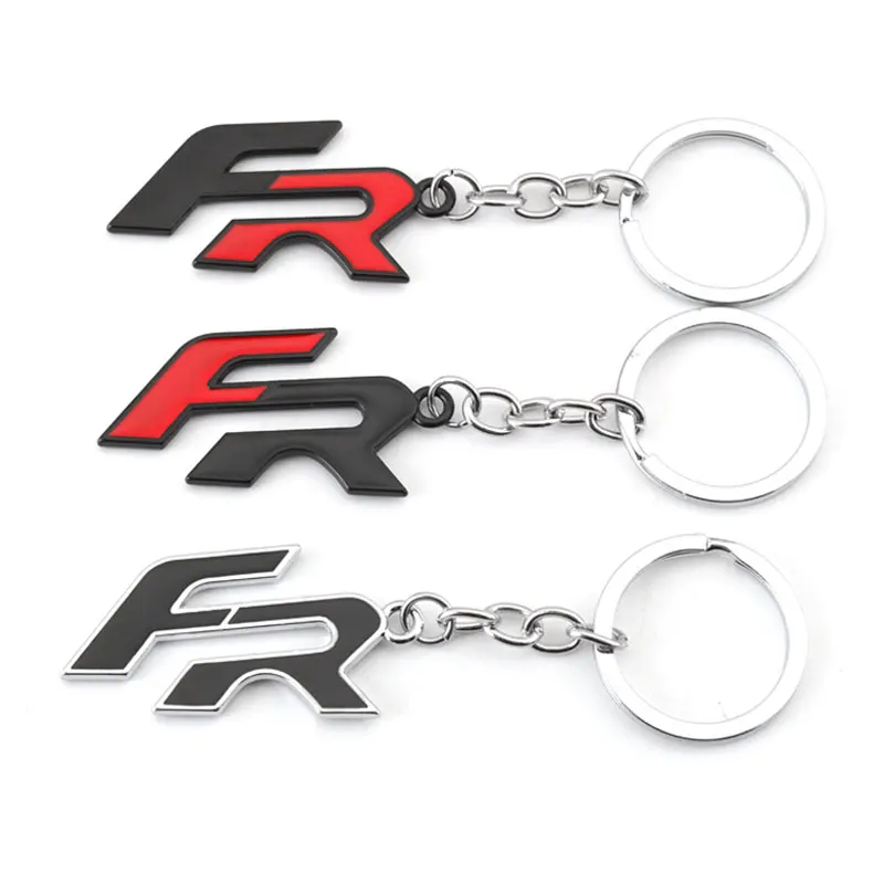 Car Metal FR Logo Keychain Keyring Key Ring Holder for Seat Leon Ateca ...