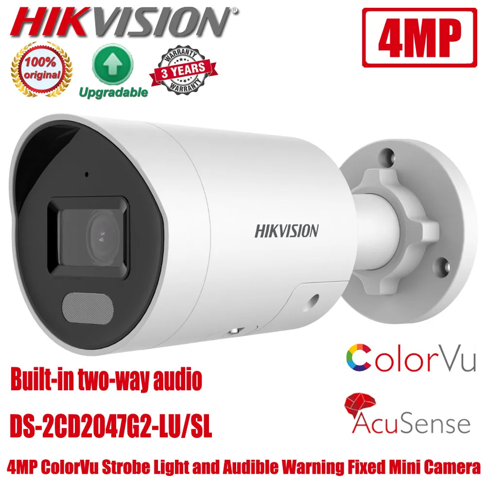 Hikvision – caméra IP de vidéosurveillance réseau, DS 2CD2047G2 LU/SL, 4MP, avec lumière ...