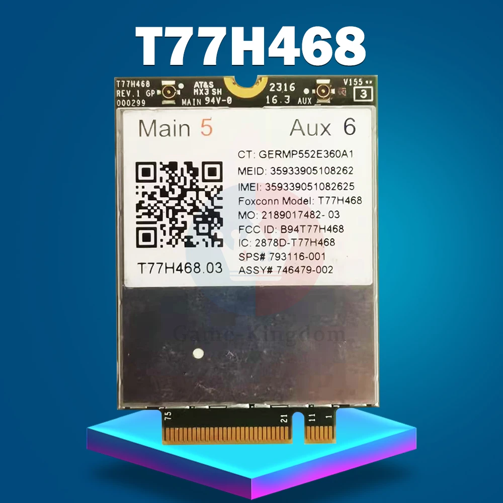 4G Module for HP LT4211 LTE/EV-DO/HSPA+ WWAN Card T77H468 Gobi5000 M.2 ...