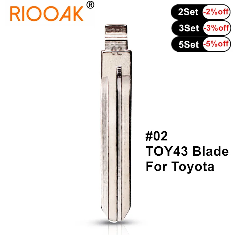 5pcs-02-NO-02-blank-TOY43-KD-Replacement-Car-Key-Blade-For-Toyota ...