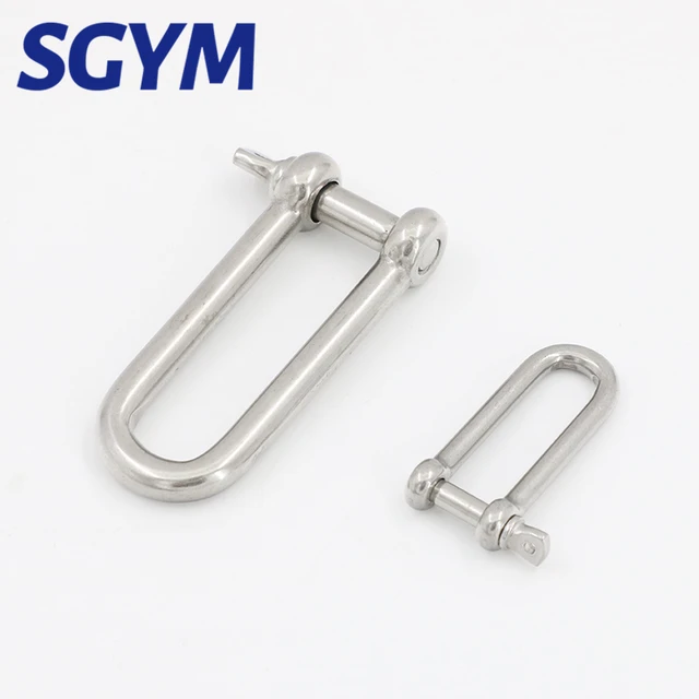 Stainless Steel Shackle Long Straight D Shackle 304 Stainless Steel ...