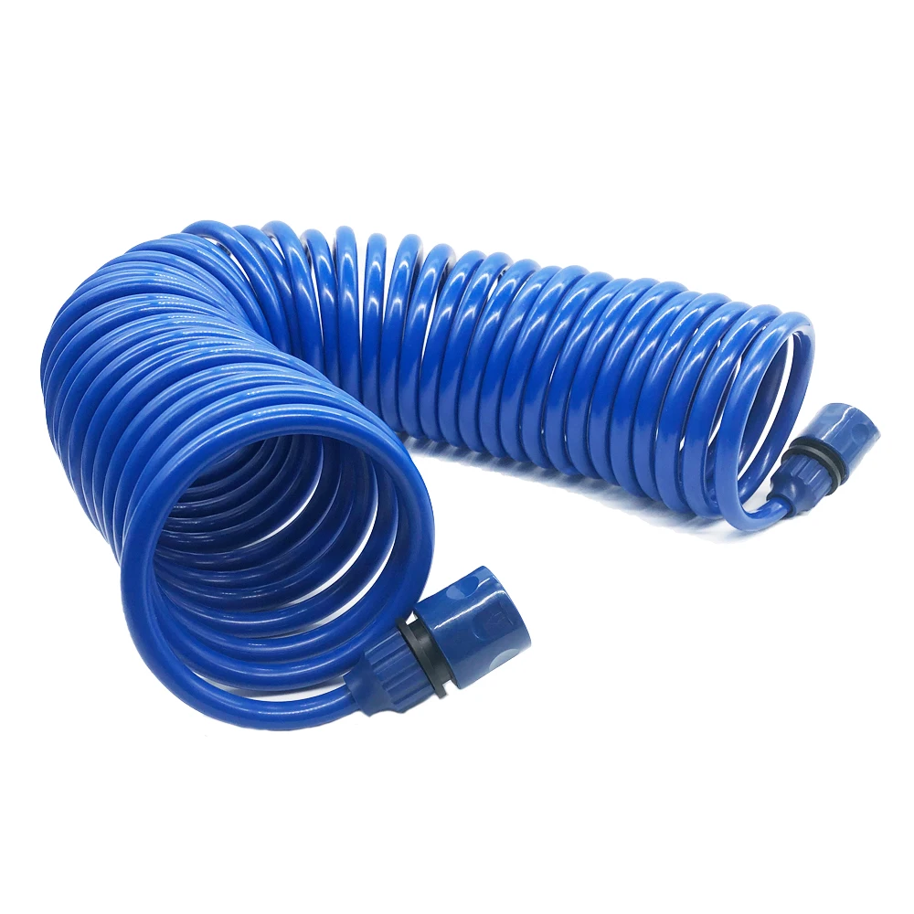 Garden EVA Curly Water Hose Spring Tube For Spray Water Gun Car Washer ...