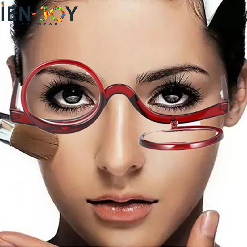 IENJOY-New-Makeup-Reading-Glasses-Flippable-Makeup-Glasses-Magnifying ...