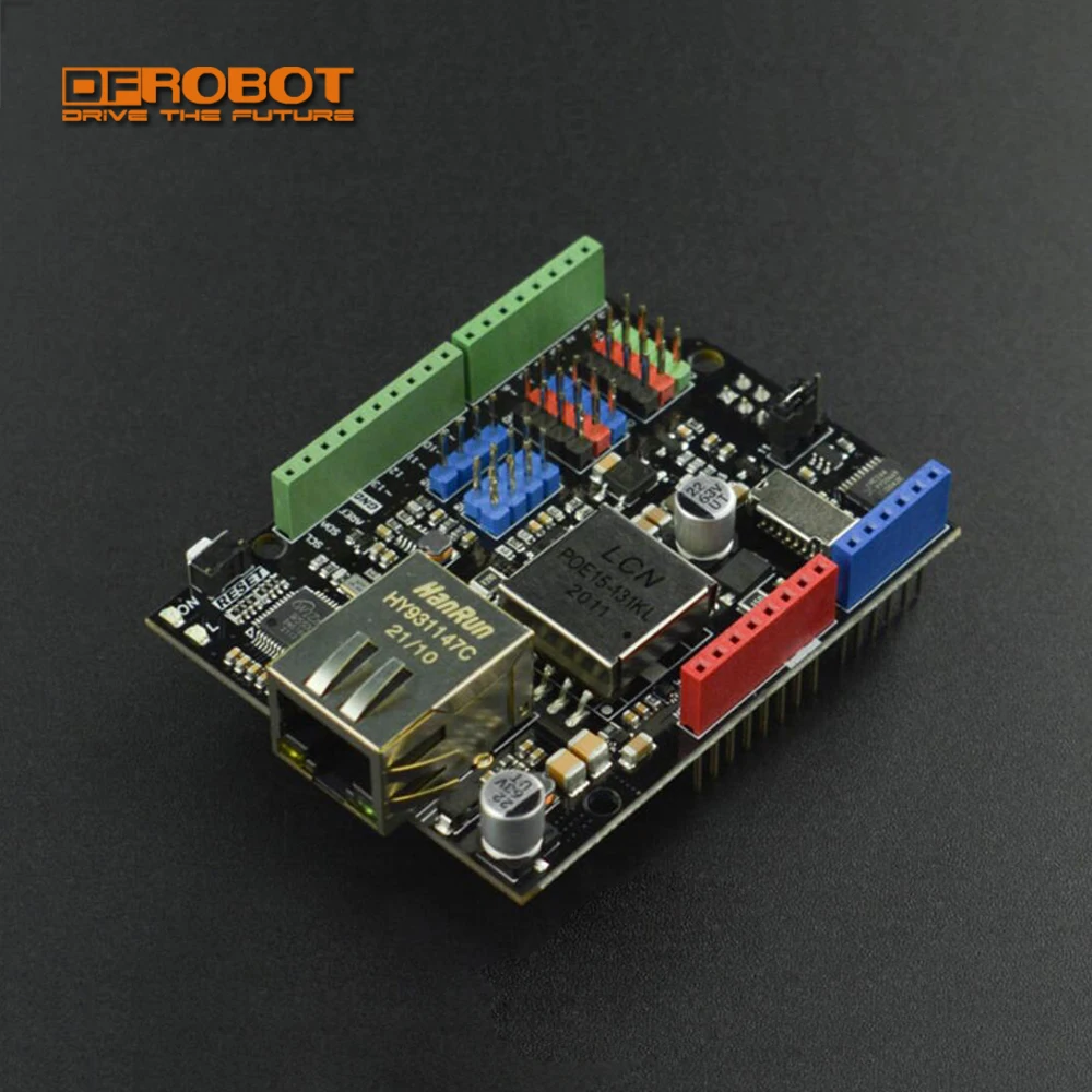 Dfrobot Ethernet Poe Shield Expansion Board Hardwired Tcp/ip Embedded ...