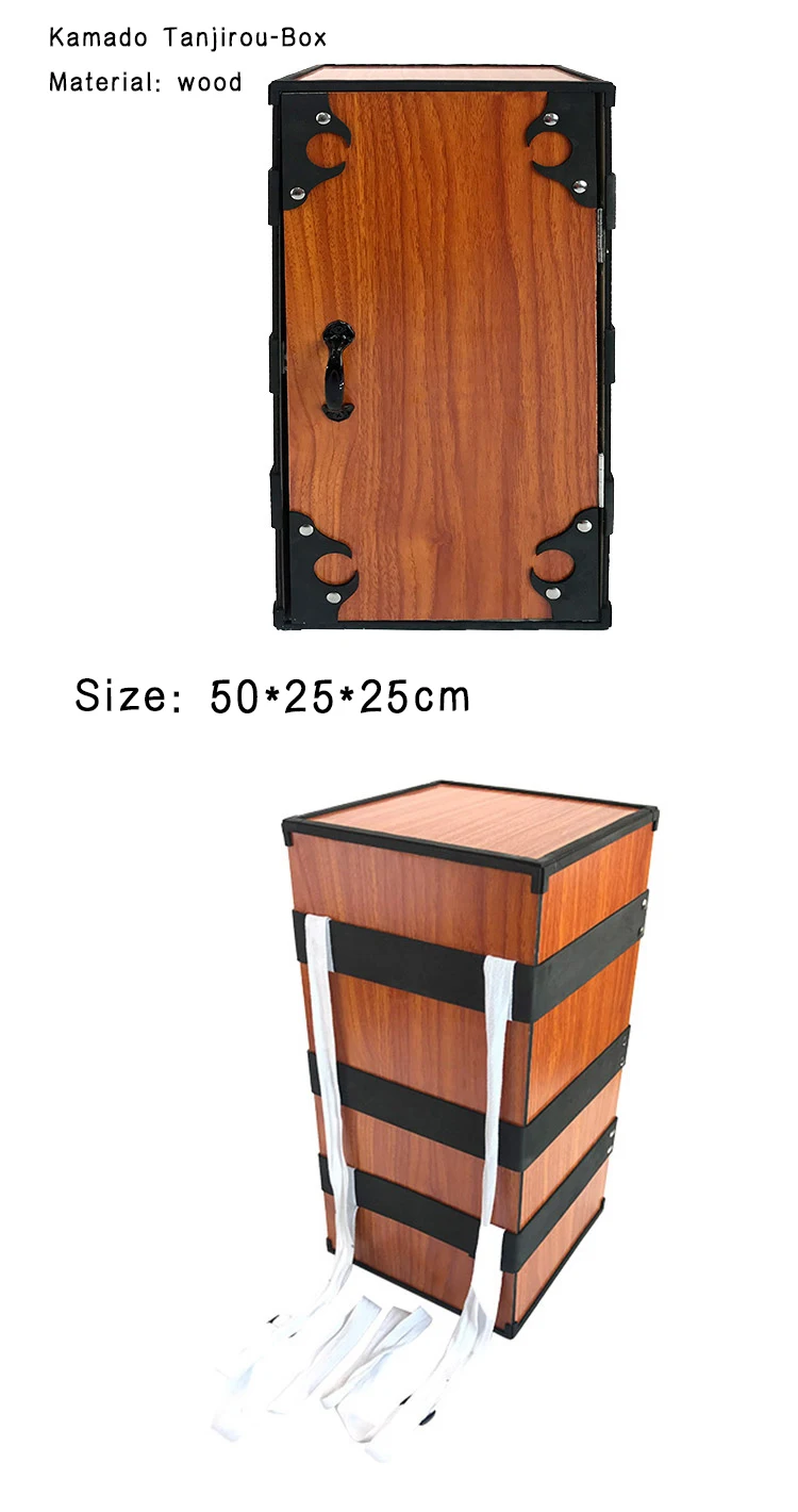 Anime Demon Slayer Cosplay Prop Kamado Tanjiro Wooden Back Box – The ...