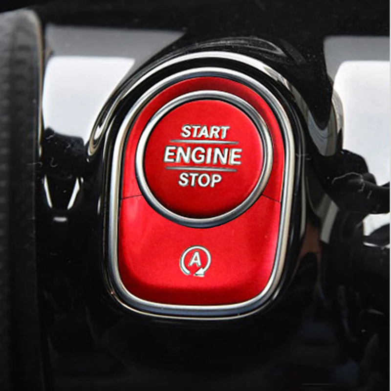 Car-Engine-Start-Stop-Keyless-System-Button-Decorate-Switch-Cover-For ...