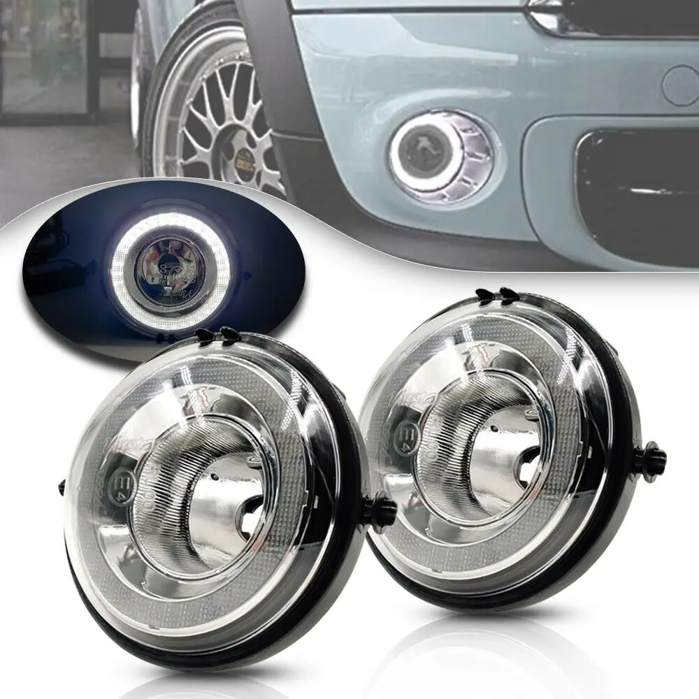 White Led Daytime Running Lights Fog Lamp Assy Compatible For Mini ...