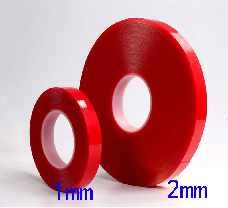 3m Red Double-sided Tape High-strength Acrylic Gel Transparent Seamless ...