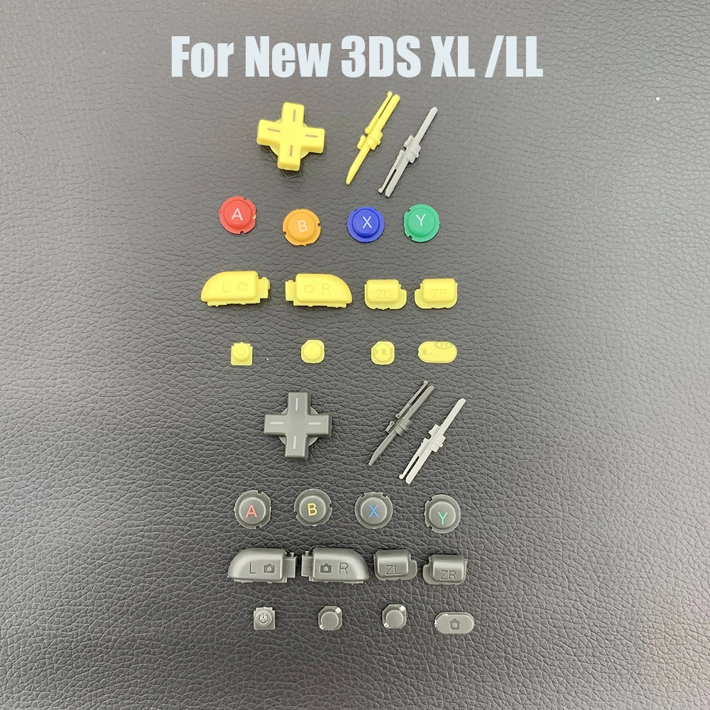 Reemplazo-para-la-nueva-consola-3DS-XL-LL-botones-completos-ABXY-L-R-ZL ...