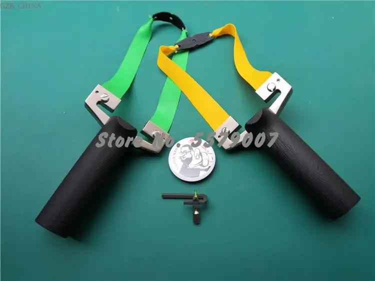 Flat-Leather-Dual-Use-Slingshot-TC21-Titanium-Alloy-Sling-shot-Catapult ...