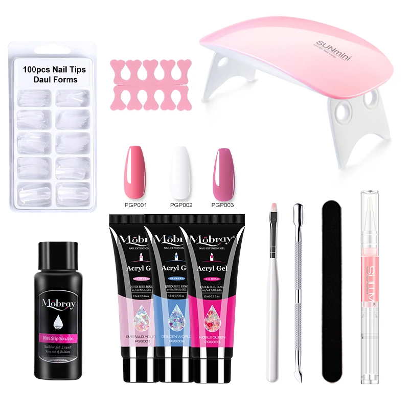 15ml-Poly-Nail-Gel-Set-Nail-Gel-Kit-For-Manicure-Set-Acrylic-Solution ...