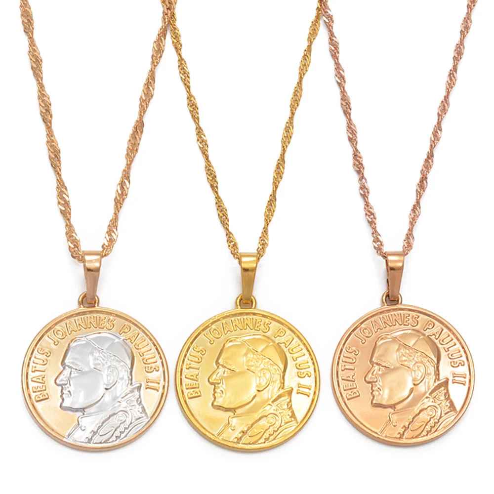 Anniyo Religion Pendant Necklaces Jewelry Women Catholic Vatican Beatus ...