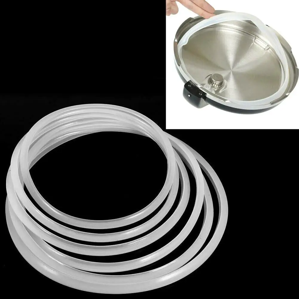 22/24/26/32cm Replacement Silicone Pressure Cooker Gaskets Rubber Clear ...