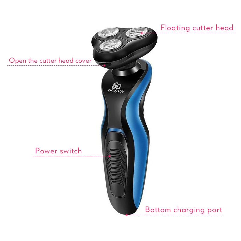 Jual OEM 4 In 1 Shaver 3D Triple Blade Floating Razor Shaving Machine ...