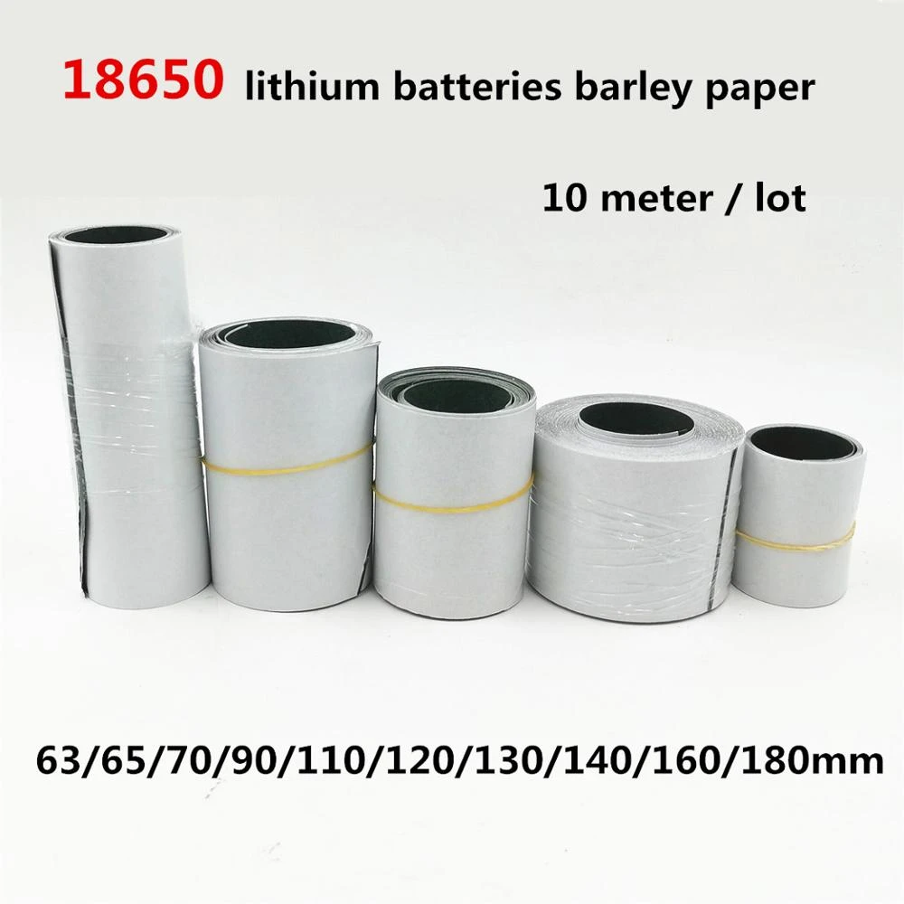 10 Meter 18650 Li ion Battery Insulation Gasket Barley Paper Pack Cell ...