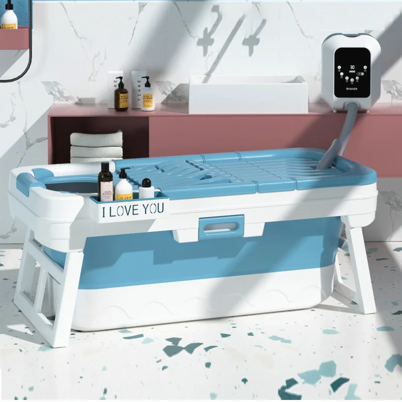 Family Use Foldable Bucket Adult Bath Tub Connected Hydrotherapeutor ...