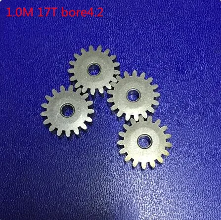 10pcs iron mini gear 1.0 modulus 17teeth Motor Accessories Metal Gear ...