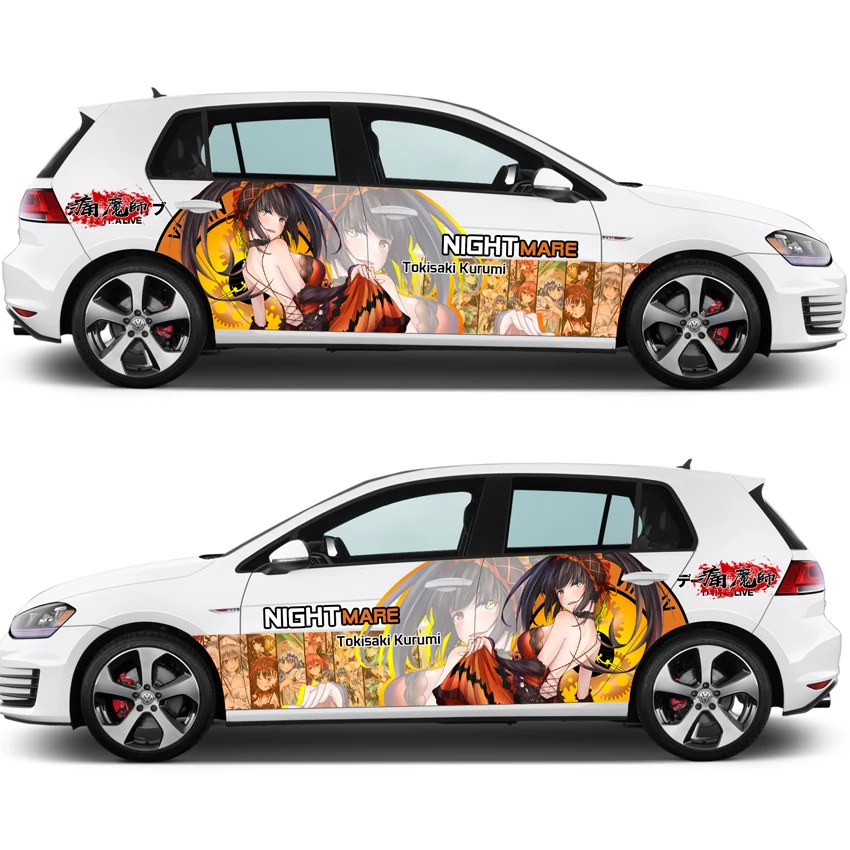 Japan Car Decals Itasha Tokisaki Kurumi Anime Stickers Nightmare Auto ...