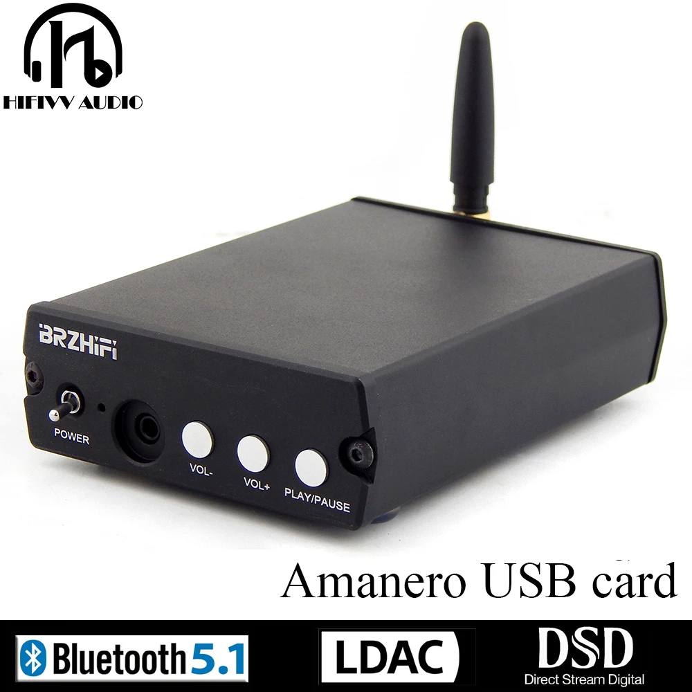 Bluetooth compatible 5.1 HIFI USB DAC For Audio Amplifier ES9038Q2M ...