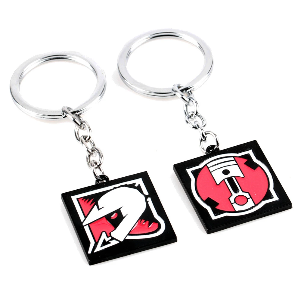 Rainbow Six Siege Merchandise Keychain Key Chains Skull Metal Keychain ...