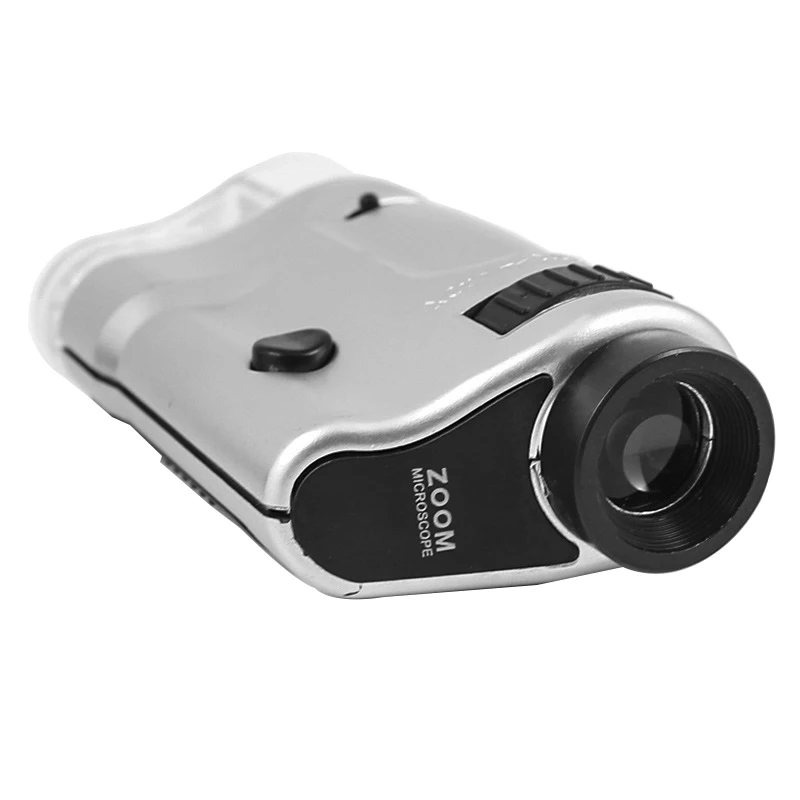 Mini Microscope Handheld Portable Microscope with LED Light 20X-40X ...