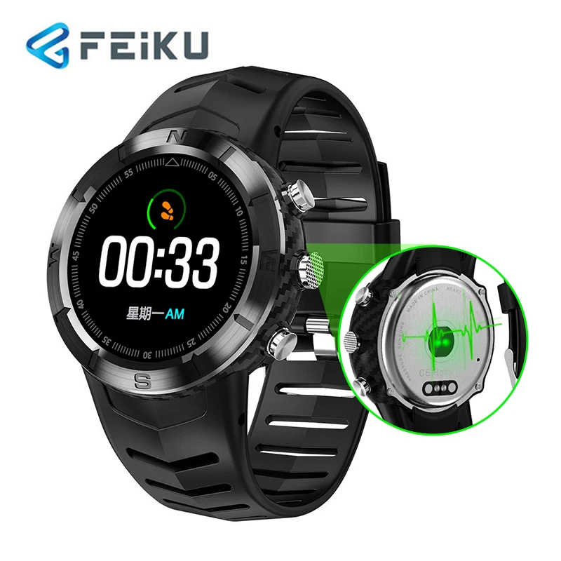 Review Top FEIKU DT08 Round Touch Screen Sport Smart Watch HRV Detection IP67 Waterproof Heart ...