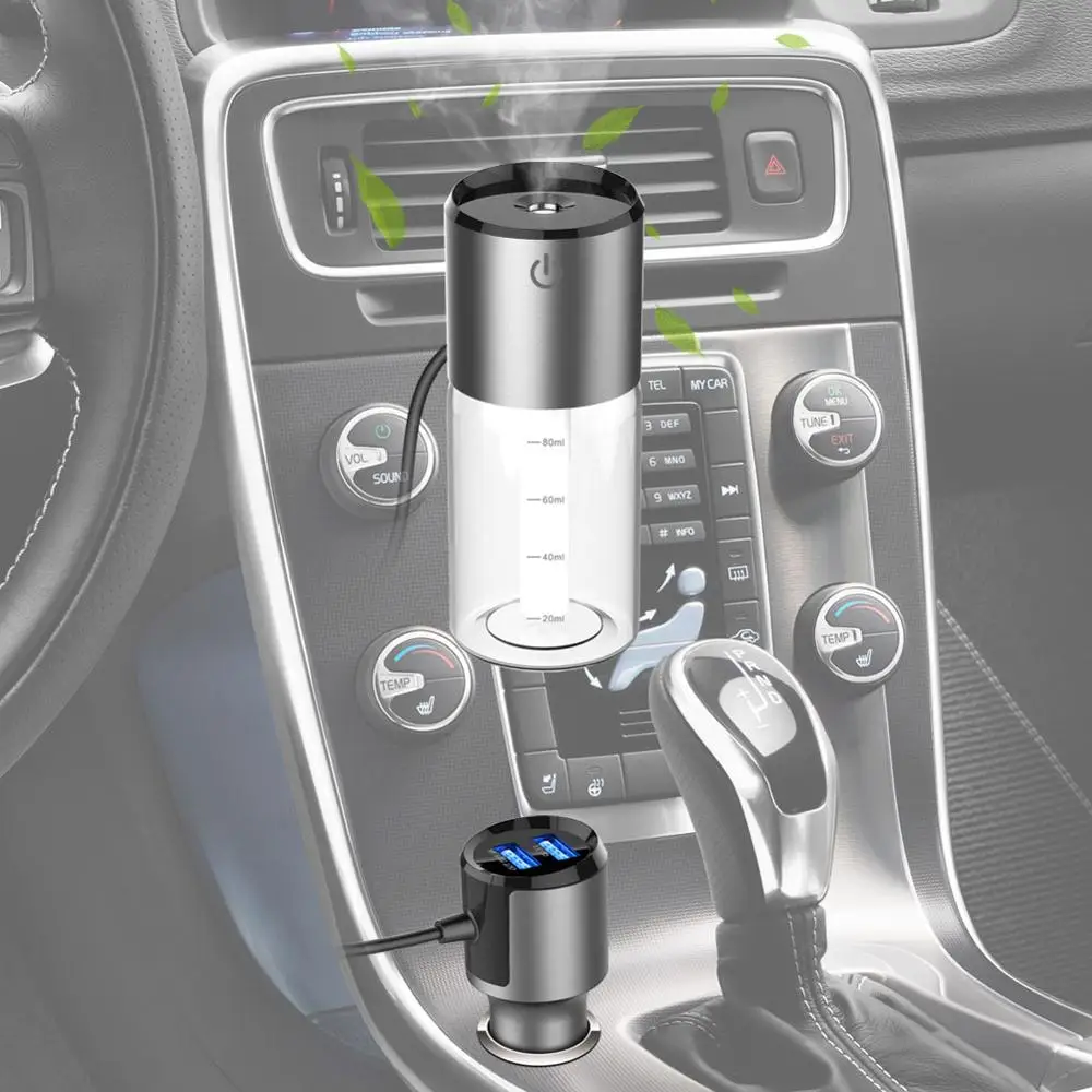 Автомобильный увлажнитель с двойным USB зарядным устройством, мини ...