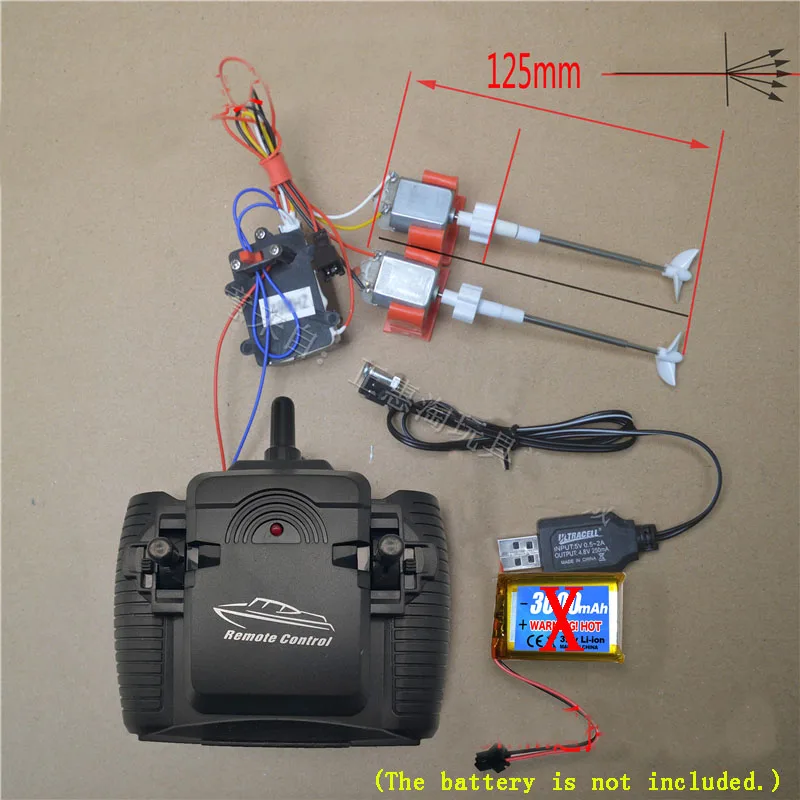 1Set-4ch-RC-Model-Boat-Kits-Shaft-Bushing-Motor-Propeller-Controller ...