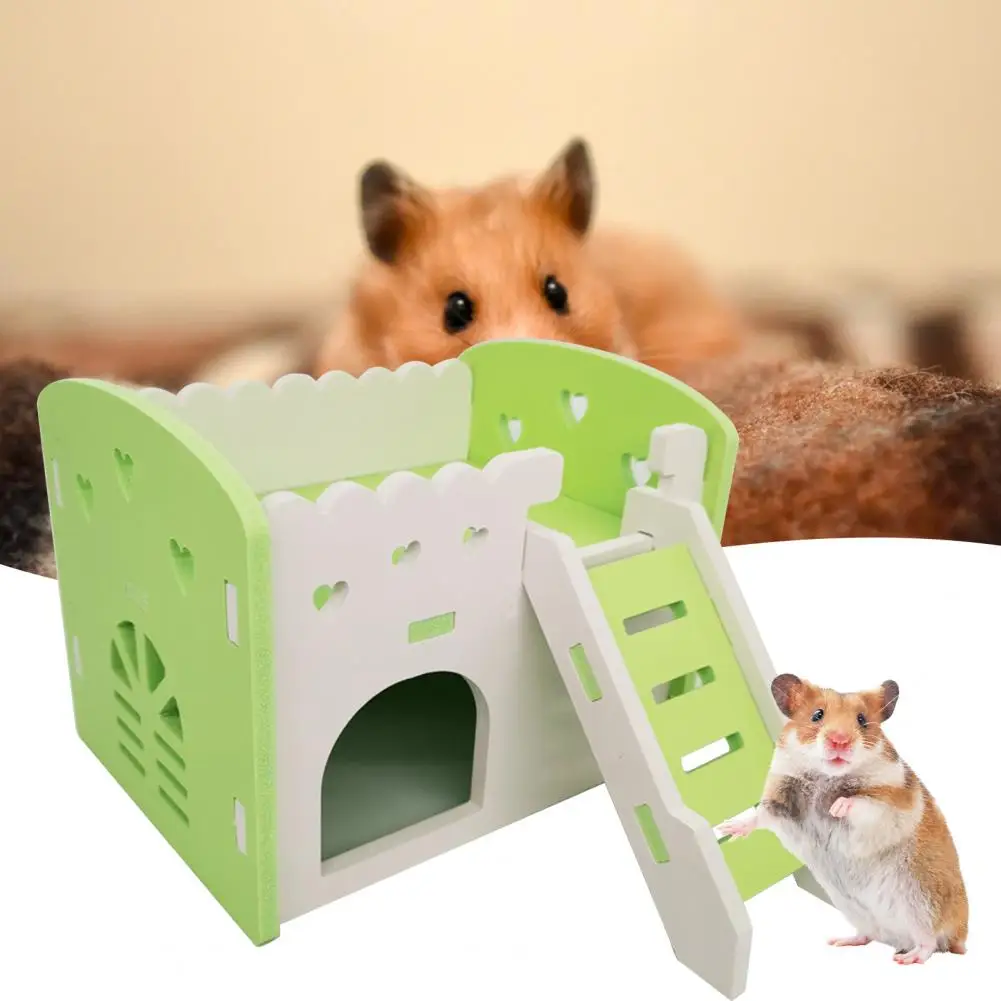 Hamster-Villa-with-Ladder-Stable-Structure-Chinchilla-Hut-Creative ...