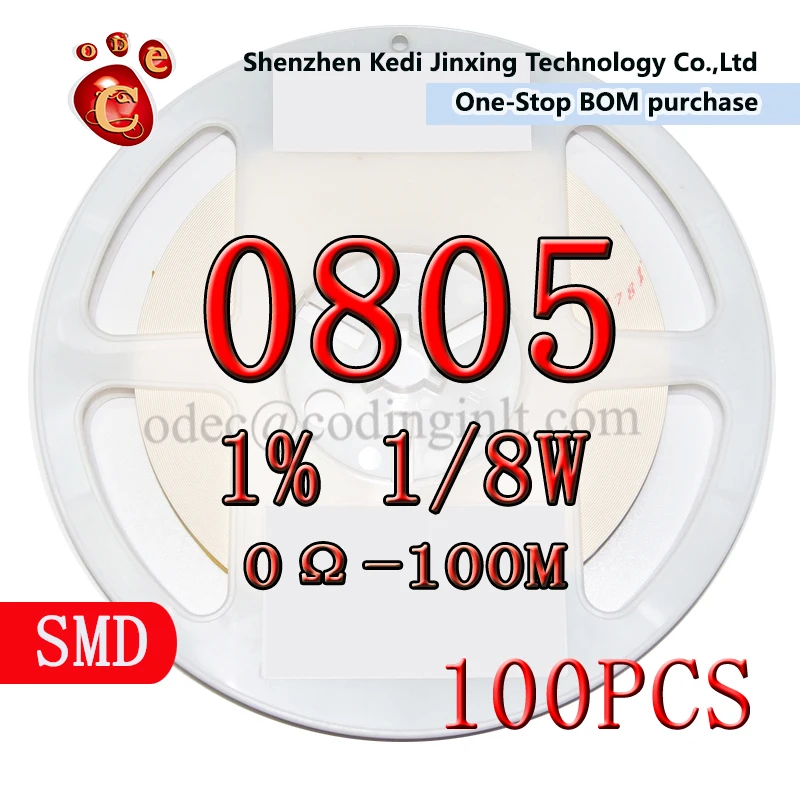 0805 1% 100pcs 10r 11r 12r 13r 15r 16r 18r 20r 22r 24r 27r 30r 33r 36r 39r 43r 47r 51r 56r 62r ...