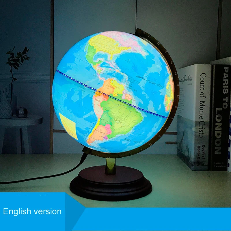 32cm Led Globe Earth World Map Ball Lamp Lighting Office, 44% OFF