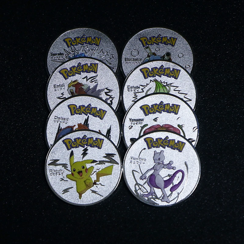 Pocket Monsters Silver Gold Coins Japanese Pokemon Anime Movie Around ...