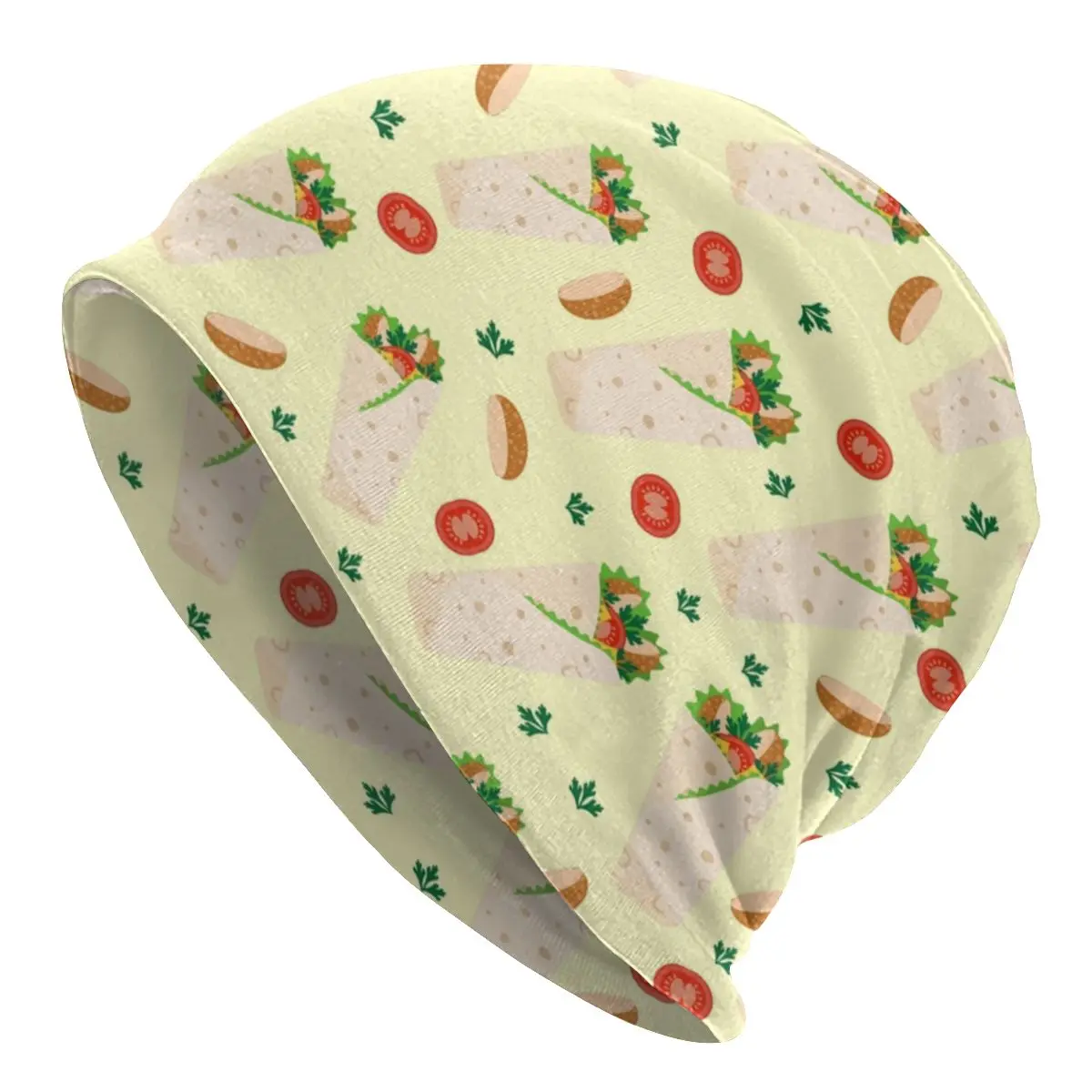Mexican Burrito Pattern Caps Delicious Breakfast Fashion Street ...