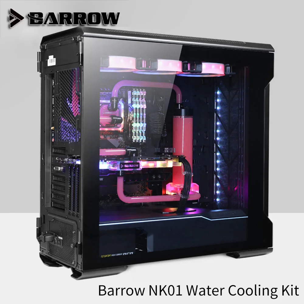Barrow 수냉 키트, 360mm 라디에이터, CPU GPU 블록, 저수 펌프 선풍기, AGRB, 컴퓨터 하드 튜브, 완전한 액체 루프, NK01/02 ...