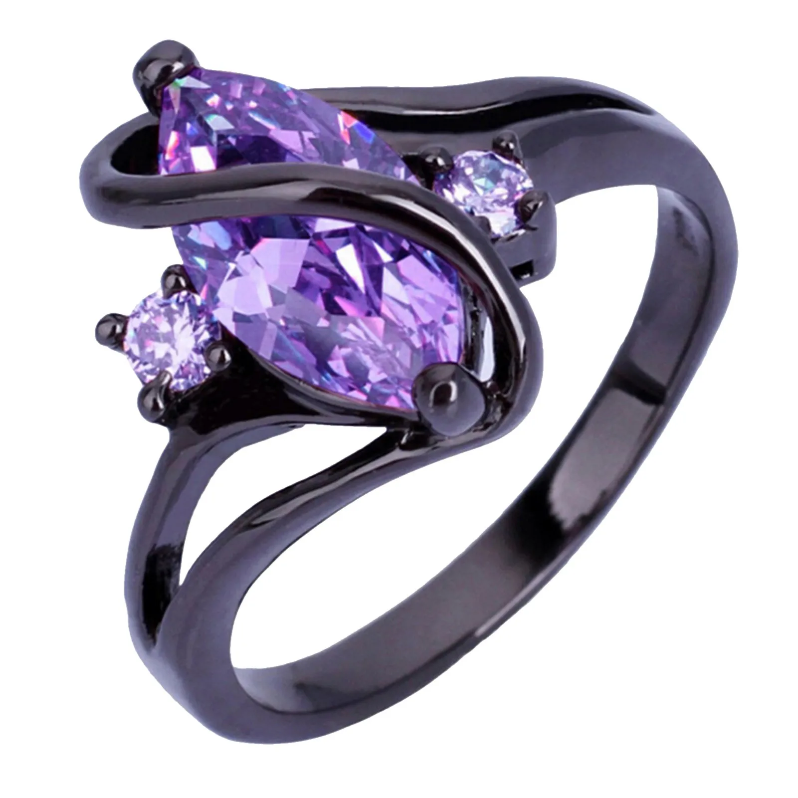 Creative-Gothic-Rings-For-Women-Punk-Purple-Zircon-Men-Ring-Halloween ...