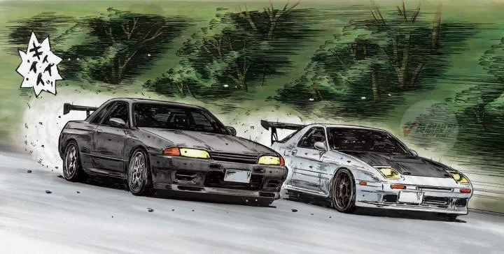 Aoshin 05959 1/24 Initial D Hojo Rin GTR R32 Битва за Hakone гоночный ...