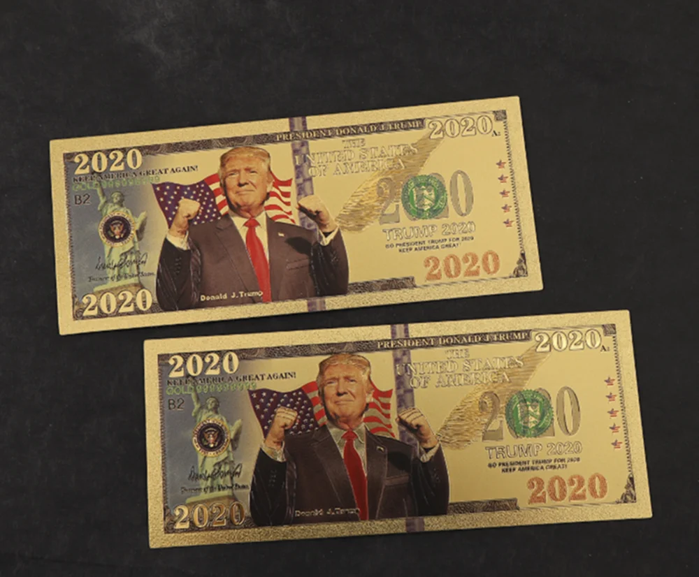 10pcs Us Donald Trump Commemorative Coin President Banknote 2020 Non ...