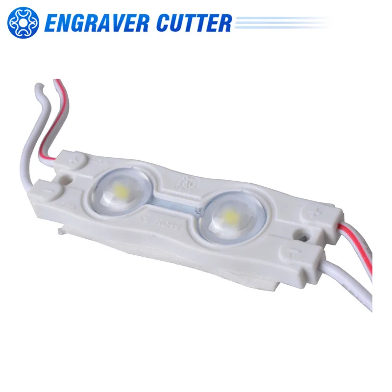 100PCS, SMD 2835 Waterproof LED Module (2 LED Chips with Optical Lens ...