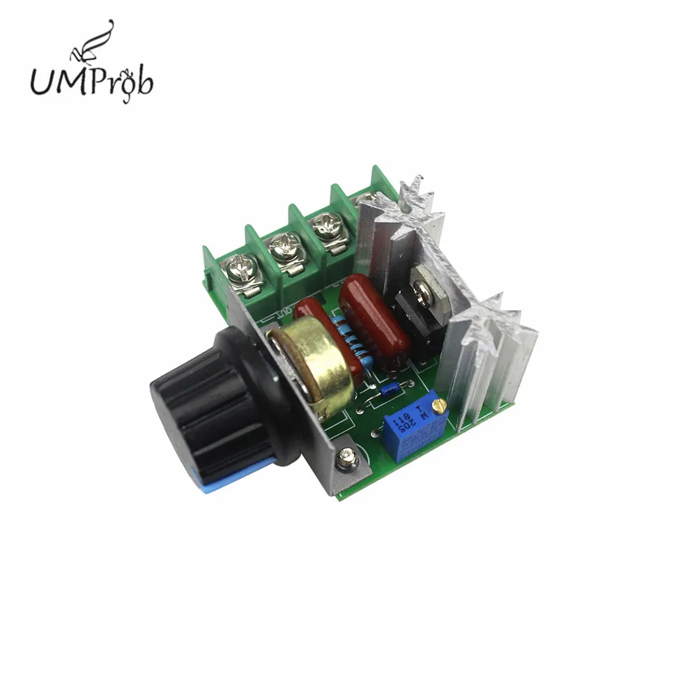 AC 2000W 220V SCR High Power Thyristor Dimmer Electronic Voltage ...