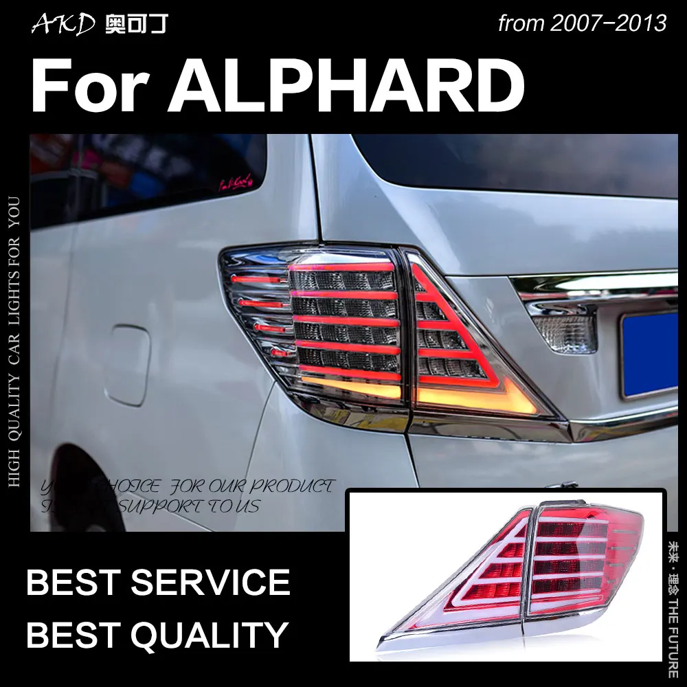 AKD-Car-Styling-for-Toyota-Alphard-Tail-Lights-2009-2014-LED-Tail-Lamp ...