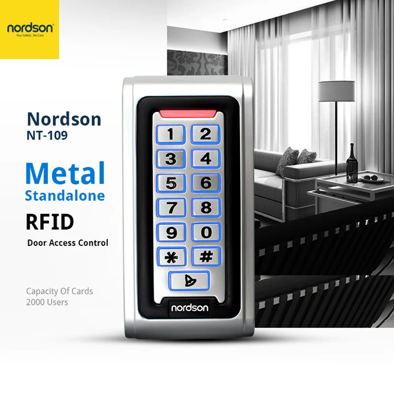 Nordson Original Waterproof IP68 Wiegand Input output RFID Keypad Door ...