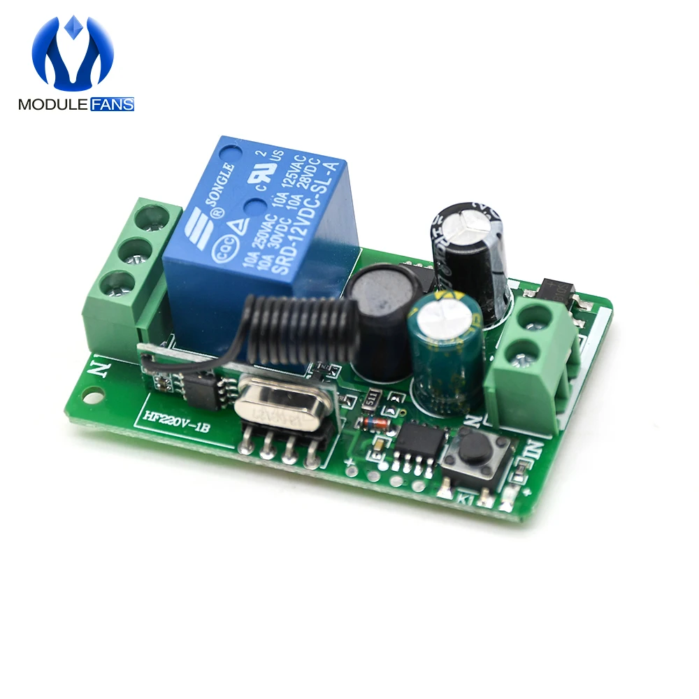 315MHZ-433MHz-315-433-MHZ-AC-85-220V-10A-1-Ch-Channel-Wireless-RF ...